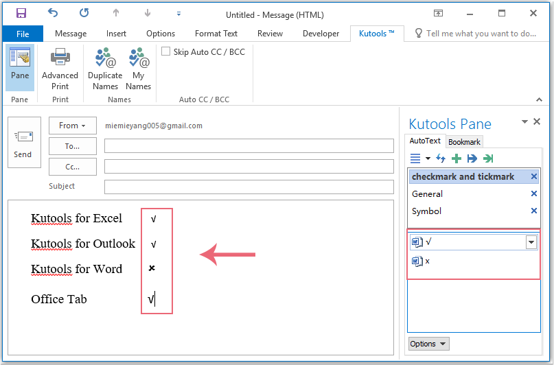How To Add Check Marks In Emails In Outlook 