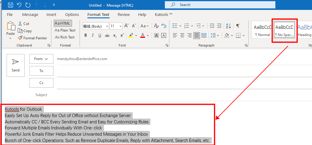 How To Remove Double Line Spacing In Outlook 