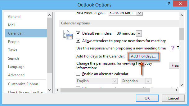 How to remove duplicate public holiday entries in Outlook?