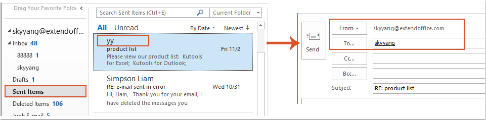 How To Reply Normally In Sent Items Folder From Outlook 