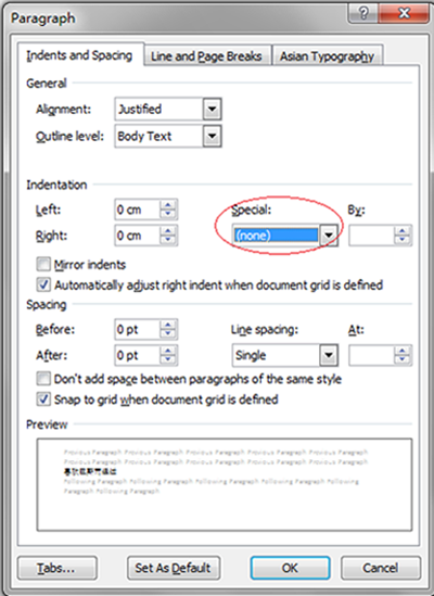How To Remove All First Line Indents In Word 