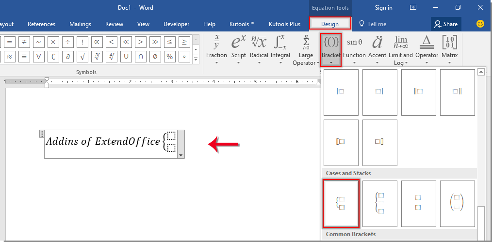 How To Bracket Over Multiple Lines Of Text In Word Document 