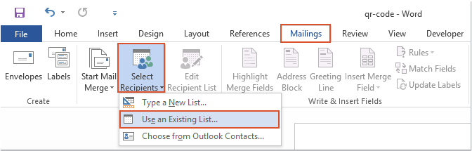 How To Create QR Code In Word Document 