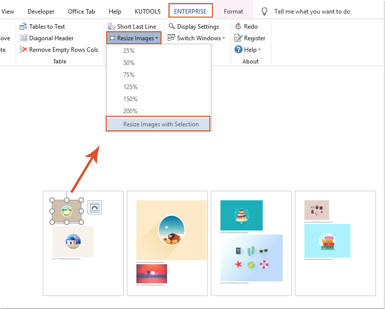 How To Insert Multiple Pictures With Same Size In Word Document 