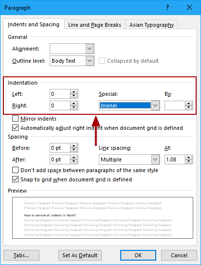 How To Remove Right Indent In Word ZOHAL