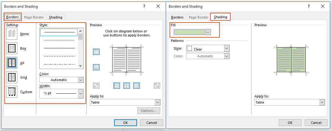 How To Shade Every Other Row Or Column In Word Table 