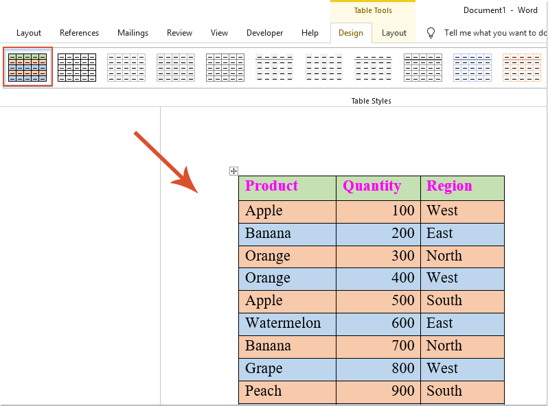 How To Shade Every Other Row Or Column In A Word Table 