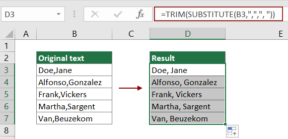 How To Add Space After Comma In Excel Thiago Izabela Pacheco