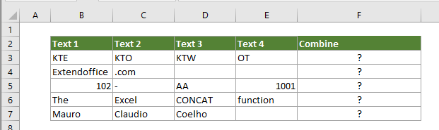 How To Use The CONCAT Function In Excel 