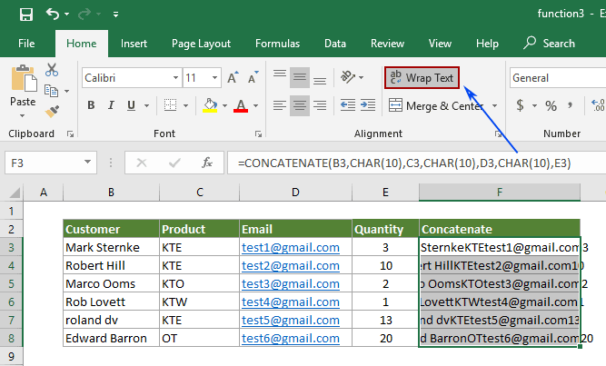 How To Use The CONCATENATE Function In Excel 