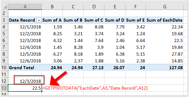 How To Use Excel GETPIVOTDATA Function
