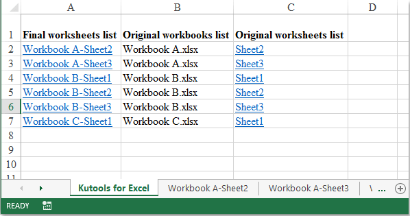 Quickly merge / combine worksheets or workbooks into one workbook in Excel