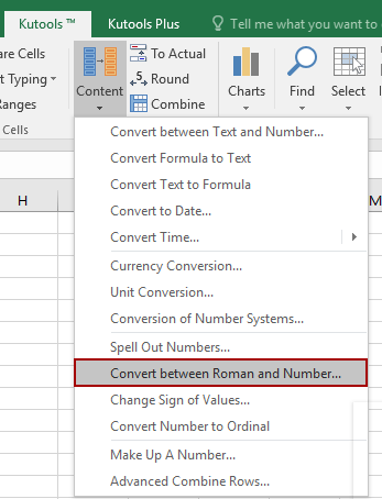 Quickly convert between roman numerals and numbers in Excel