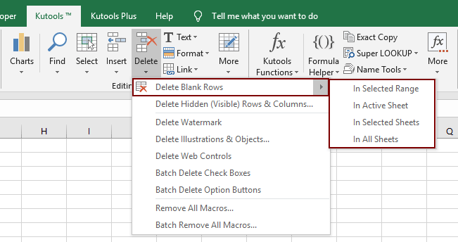 Quickly Remove Or Delete All Blank Rows From Bottom A Range In Excel