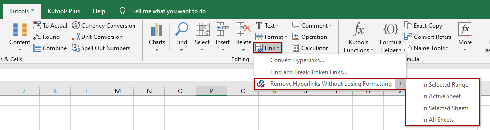 Quickly Remove Or Delete All Hyperlinks From Range Workheets Or Whole Workbook In Excel