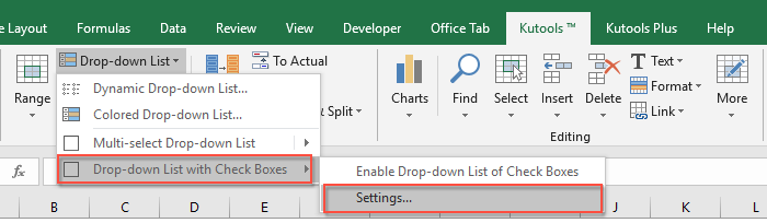 Quickly Create Drop Down Lists With Checkboxes In Excel