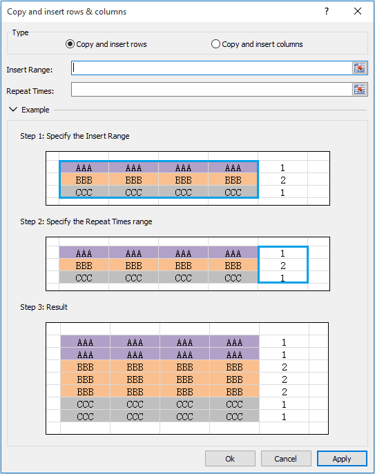 Quickly Duplicate Rows Or Columns Based On Cell Value In A Specific 