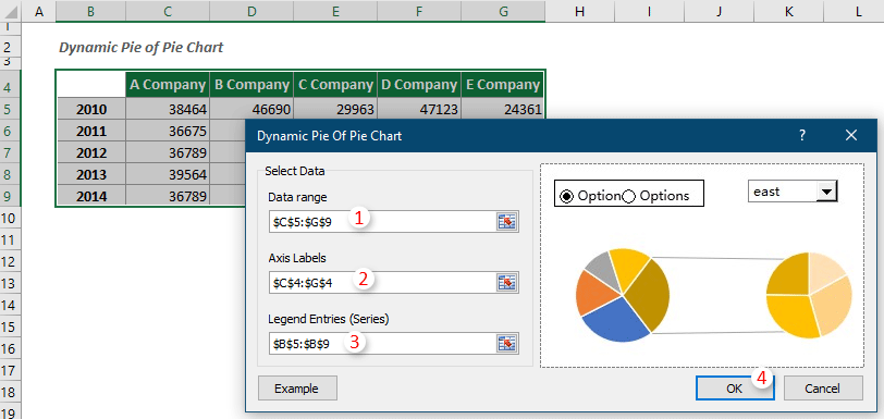 Easily Create A Dynamic Pie Of Pie Chart In Excel