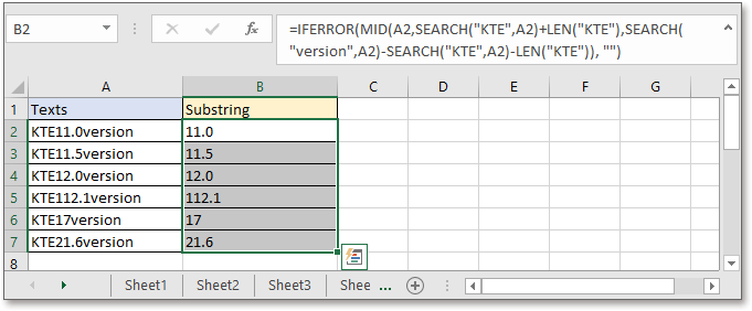 Formula To Extract Substring Between Two Texts In Excel