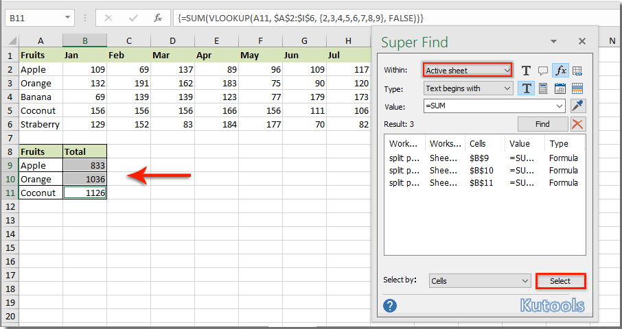 Quickly Find Specific Text Strings Only In The Formulas In Excel