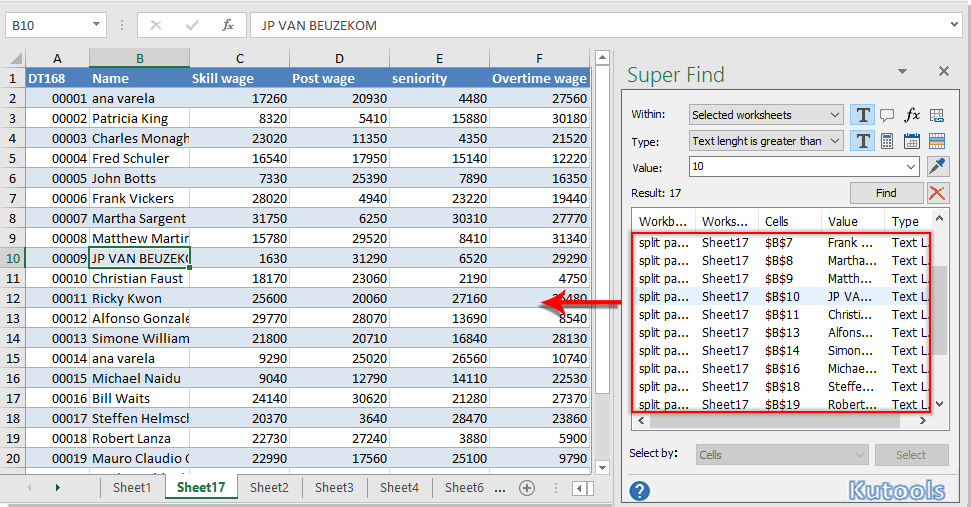 Quickly Find Specific Text String Only In Cell Value In Excel