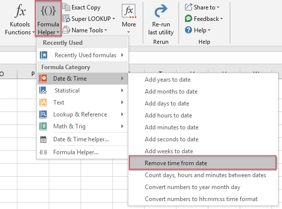 Quickly Remove Time From Date Time Format Permanently In Excel