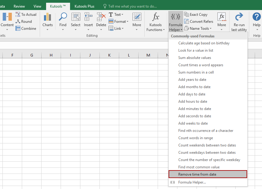 Quickly Remove Time From Date Time Format Permanently In Excel