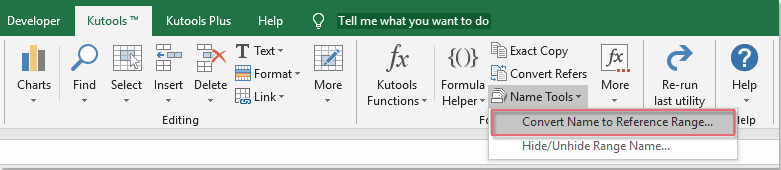 Quickly replace or change names in formulas with cell reference in Excel
