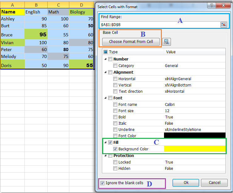 Quickly Select Cells Based On Color Or Formatting In Excel