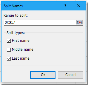 Quickly split or separate first, middle and last names of full name in ...