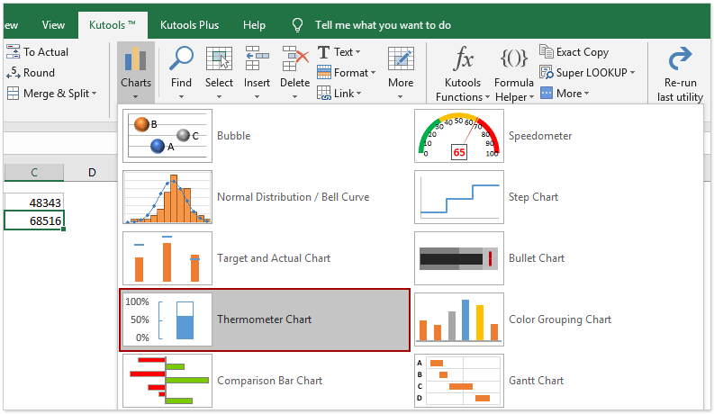 Quickly Create A Thermometer Chart In Excel