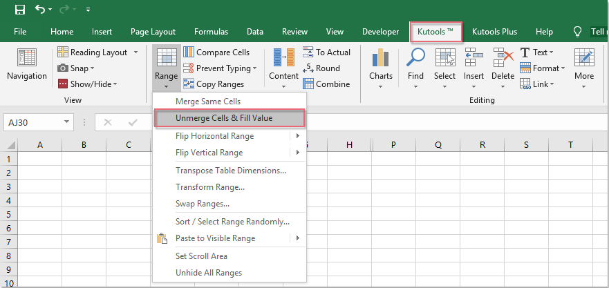Quickly Unmerge Cells And Fill Down Values In Excel