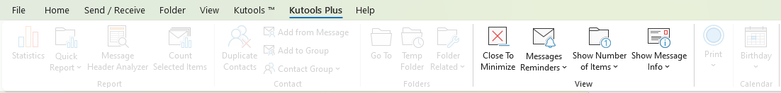 Kutools - Combines 100+ Handy Functions and Tools for Microsoft Outlook