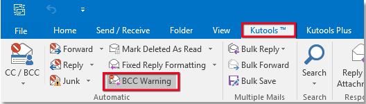 Warning about BCC when you reply all in Outlook