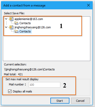 Quickly add multiple email senders and recipients from email list to ...