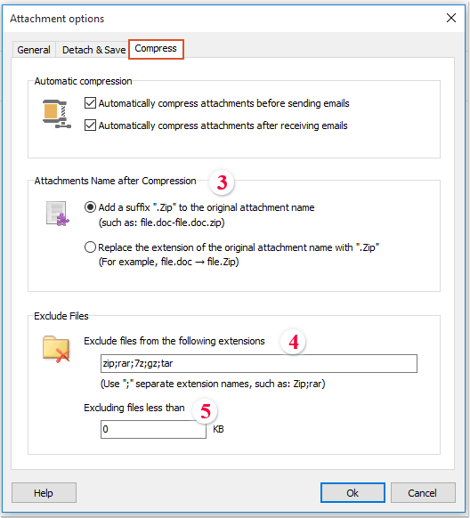 Attachment Manager: Save/delete/compress/detach all attachments in Outlook
