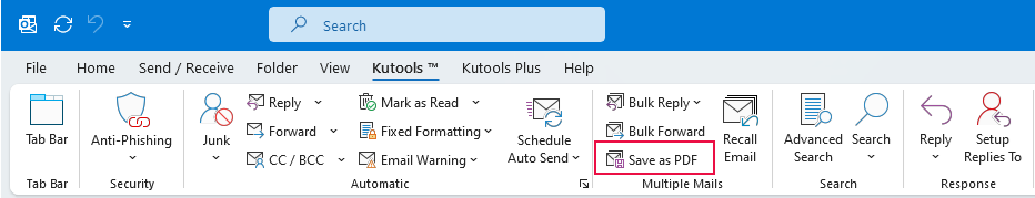 Quickly export multiple emails to separate text files in Outlook