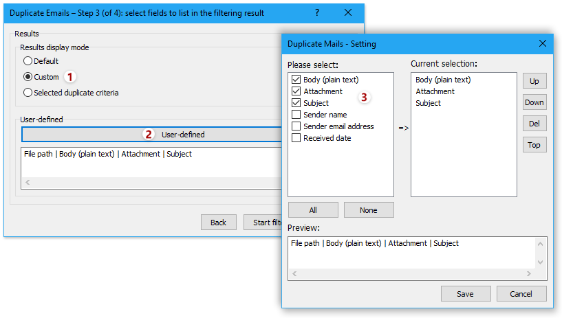 Quickly delete or remove duplicate emails in Outlook