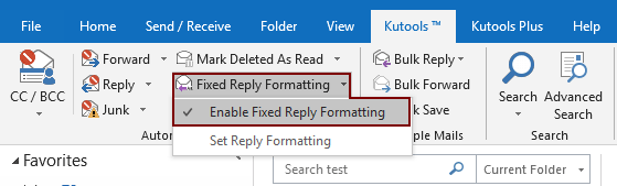 Always reply messages in a fixed format automatically in Outlook