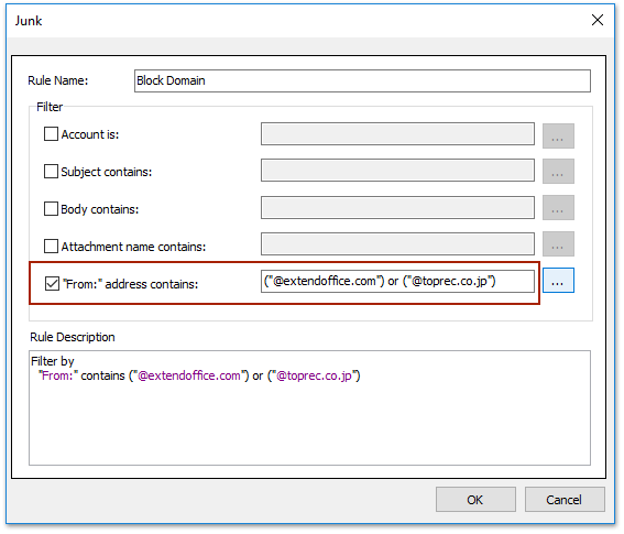 Easily block multiple sender domains at once in Outlook