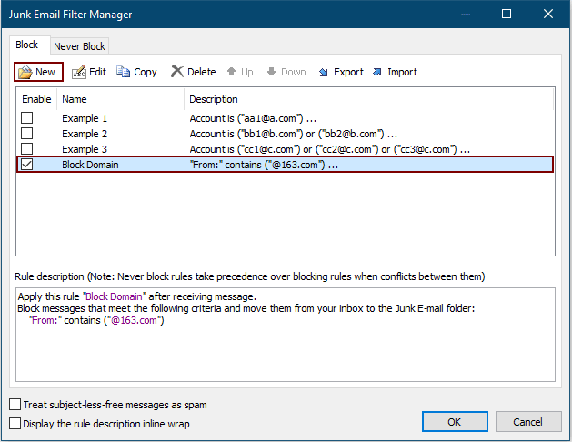 Easily block multiple sender domains at once in Outlook