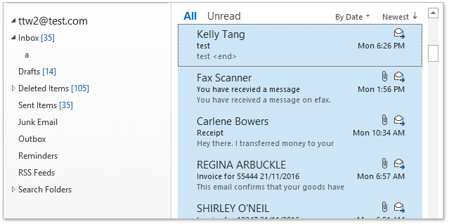 Easily Forward Multiple Emails Individually At Once In Outlook