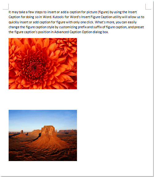 Quickly Insert Or Add Picture figure Caption And Change Figure