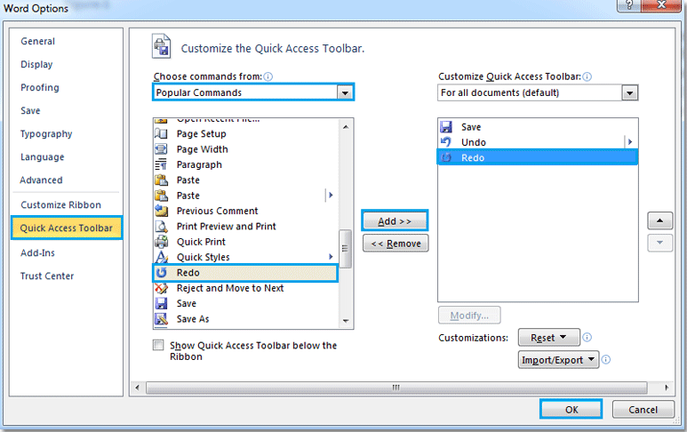 Quickly Repeat Last Action Or Command In Word