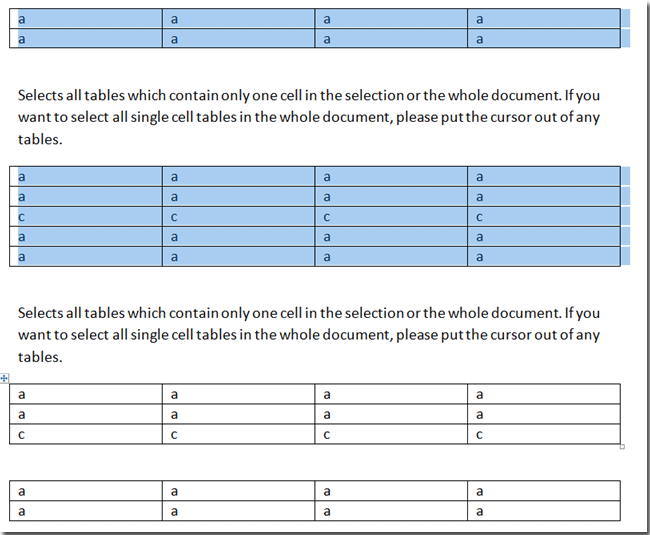 Quickly Select All Tables In A Word Document