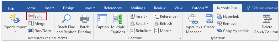 Quickly Split Document Into Multiple Documents By Headings Or Section 
